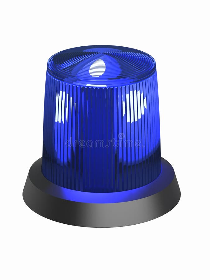 Alarma azul de la sirena stock de ilustración. Ilustración de alarma ...