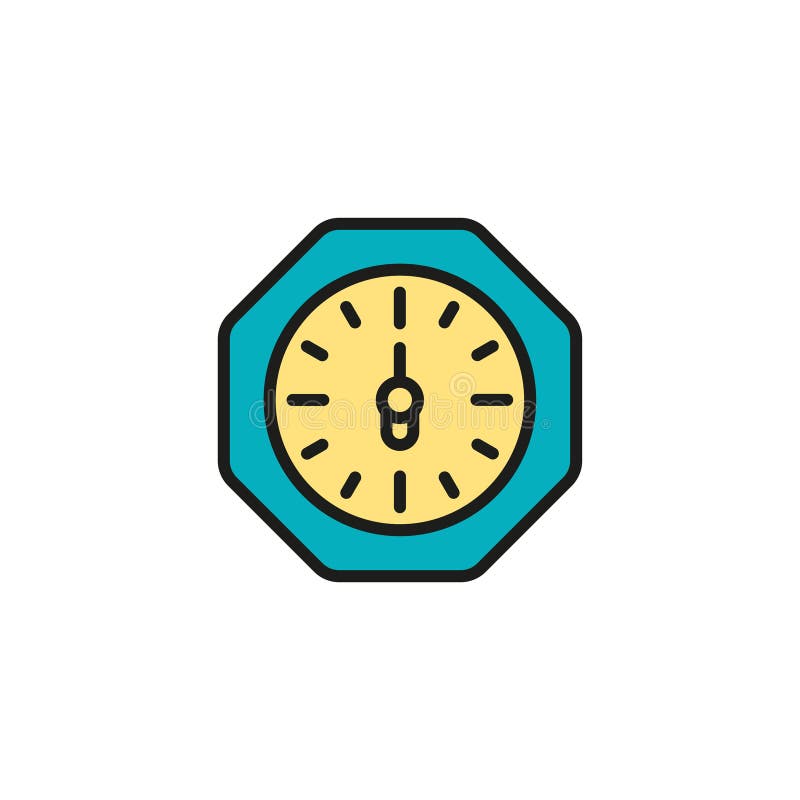 Clock Vector Design Templates Simple and Modern Stock Illustration ...