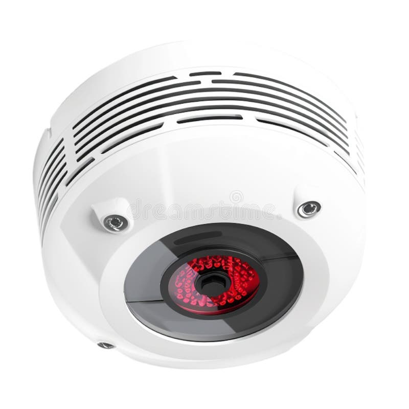 Alarming Smoke Detector on Transparent Background - Ai Generated Stock ...