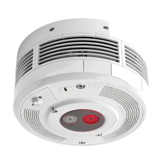 Alarming Smoke Detector on Transparent Background - Ai Generated Stock ...