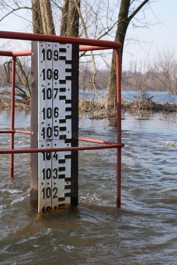 Alarming water level stock image. Image of flood, water - 2346711