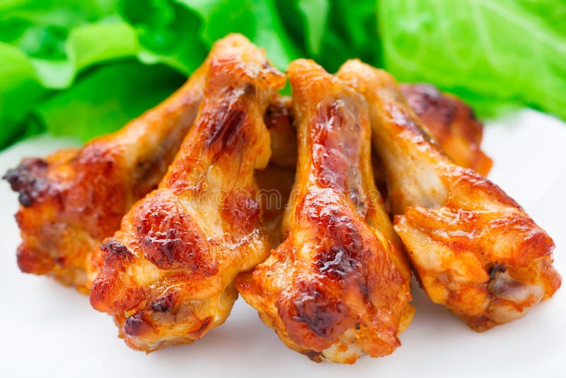 Alas de pollo del Bbq imagen de archivo. Imagen de picante - 99172839