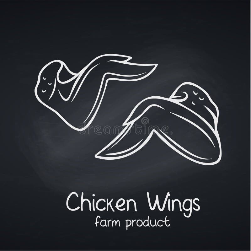 Alas de pollo picantes ilustración del vector. Ilustración de icono ...