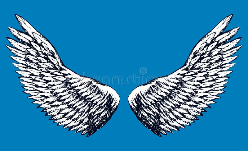 Alas Extendidas Gráfico Del Vector Ilustración del Vector - Ilustración ...