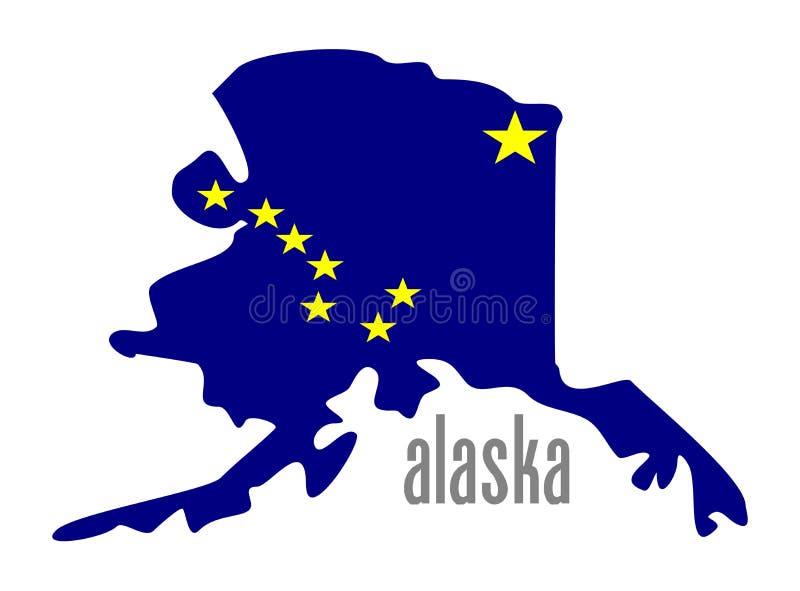 State of Alaska Outline stock vector. Illustration of united - 5067843