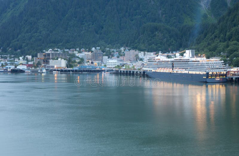 Alaska - Downtown Juneau Waterfront Editorial Stock Photo - Image of ...