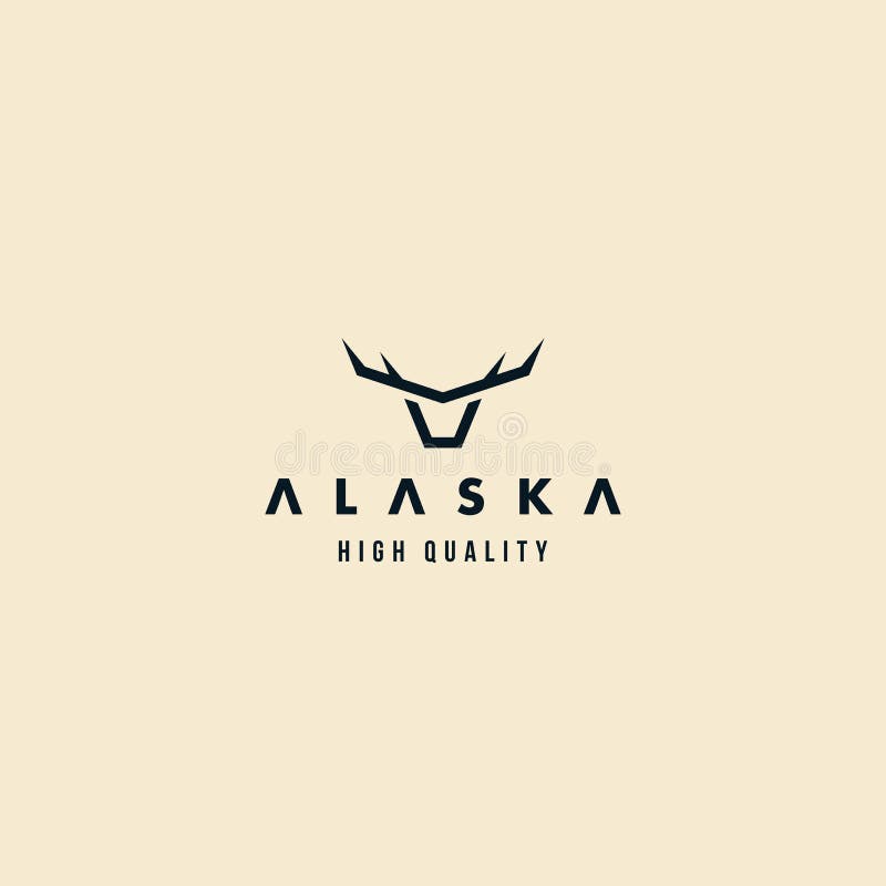 Alaska Elk Modern Logo Design Vector Inspiration Stock Vector ...