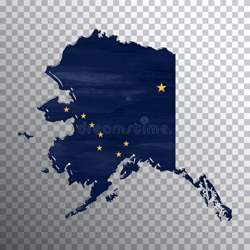 Alaska Map Transparent Background Stock Illustrations – 72 Alaska Map ...