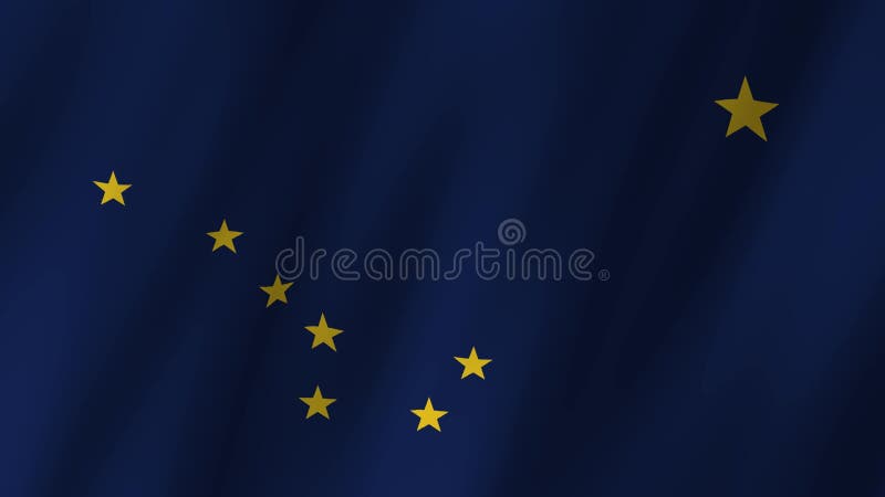 Alaska Flag. Alaska State Flag Waving. Flag of Alaska Footage Video ...