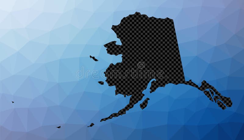 Alaska geometric map. stock vector. Illustration of journey - 180902059