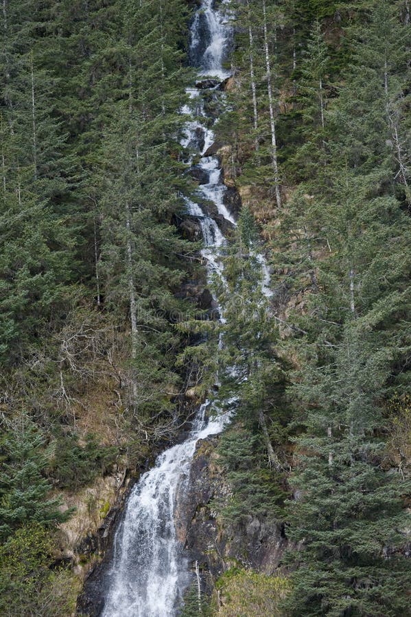 Alaska Hidden Falls, Seward Stock Photo - Image of hill, water: 11502402