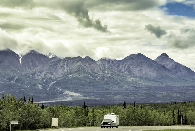 Alaska Highway stock photo. Image of polar, mountain - 33346226
