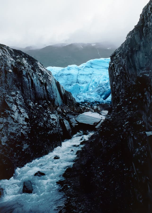 Alaska Ice a stock photo. Image of mountains, alaska, misty - 2803120