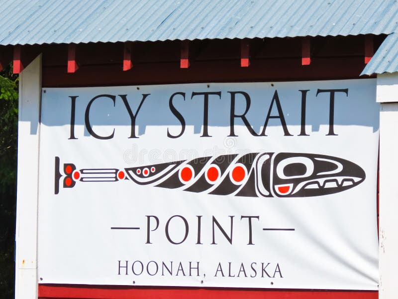 Alaska Icy Strait Point Sign Editorial Image - Image of alaska, guide ...