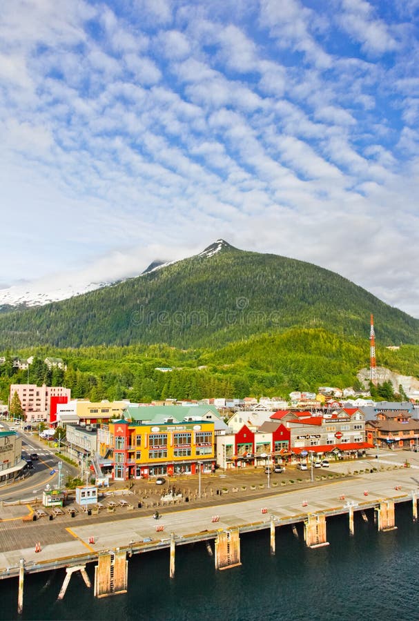 Alaska - Downtown Juneau Waterfront Editorial Stock Photo - Image of ...