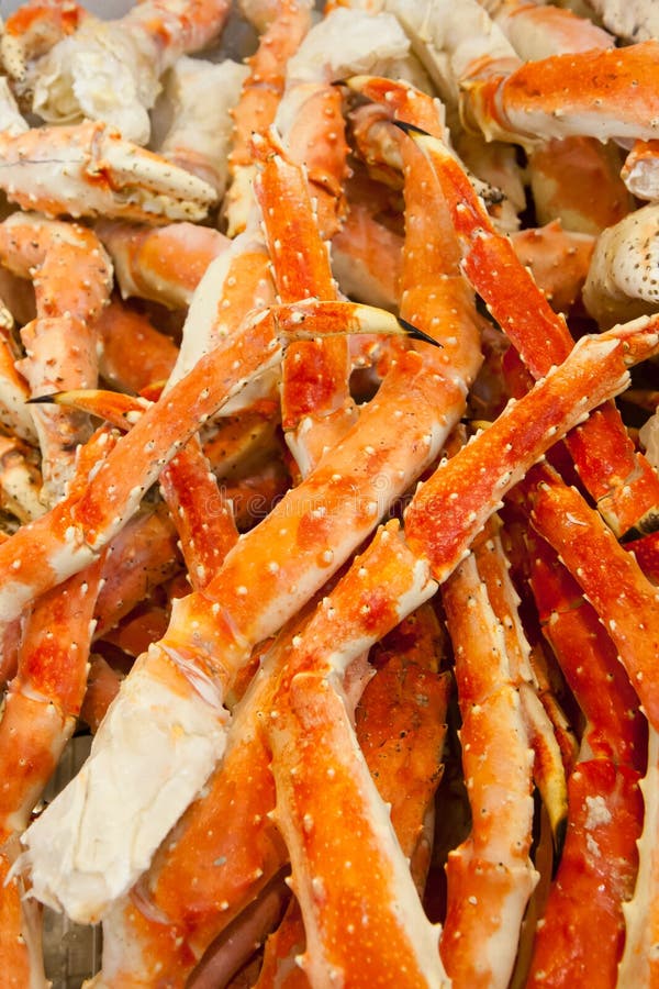 Alaska Krabba Fryst Konungben Fotografering för Bildbyråer - Bild av ...