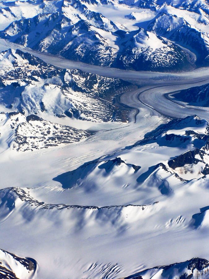 Ansicht Der Alaska-Eis Blätter Und Der Gletscher Stockbild - Bild von ...
