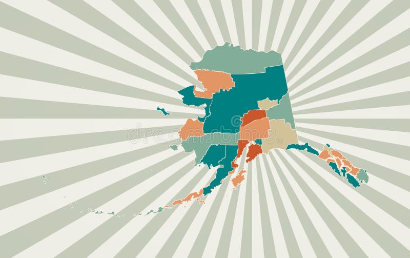 Alaska map. stock vector. Illustration of silhouette - 185545276