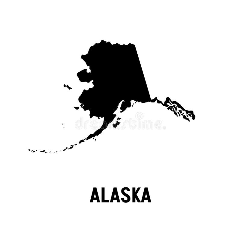 Alaska Map Vector Illustration, Scribble Sketch Alaska Map Stock Illustration - Illustration of ...