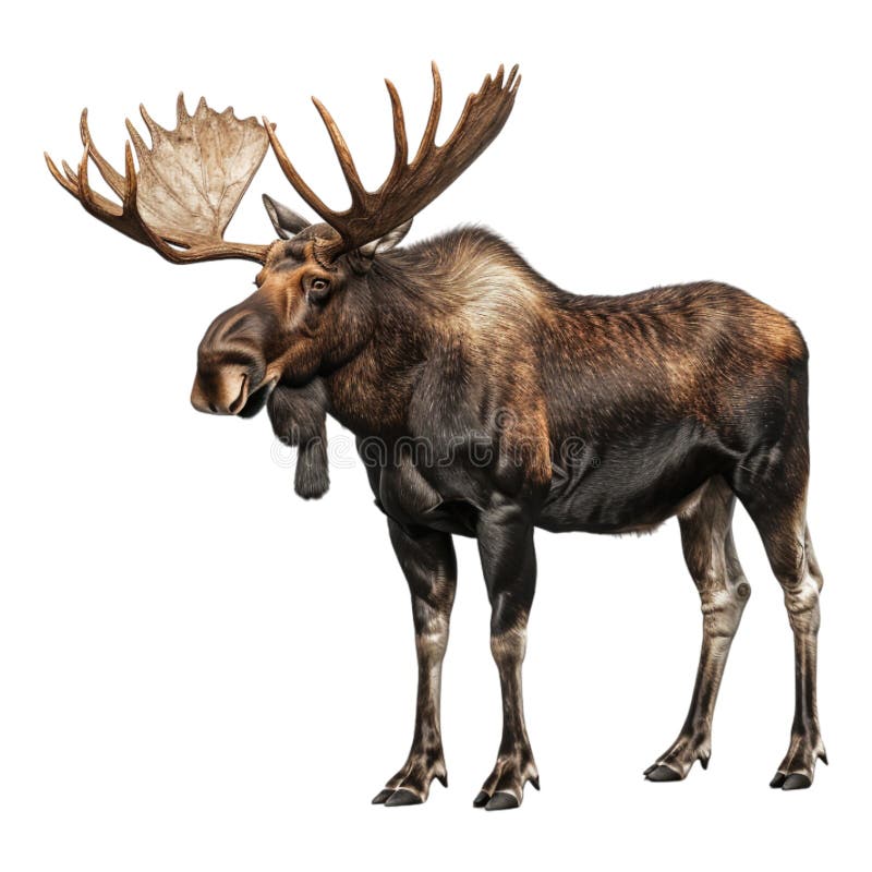 Alaska Moose Animal on Transparent Background - Ai Generated Stock ...