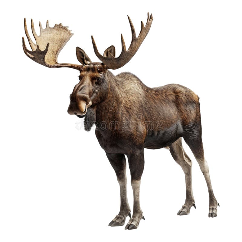 Alaska Moose Animal on Transparent Background - Ai Generated Stock ...