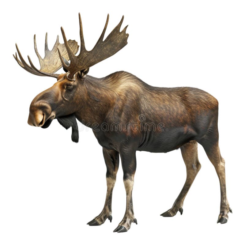 Alaska Moose Animal on Transparent Background - Ai Generated Stock ...