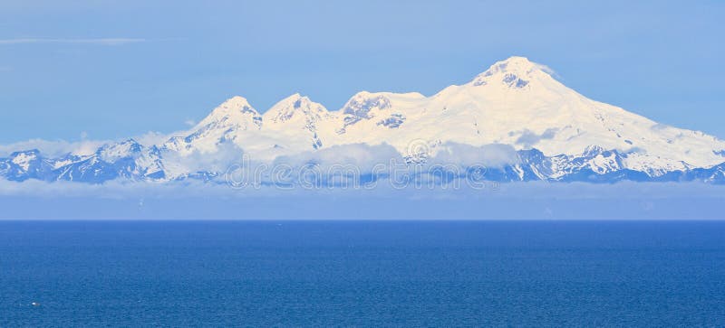 Alaska - Mount Iliamna Volcano Stock Image - Image of active, danger ...
