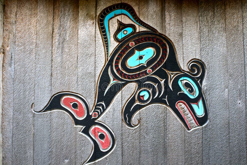 Alaska natives carving stock image. Image of totem, pole - 32599297