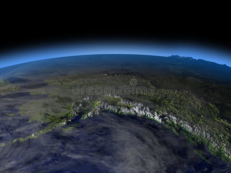 Alaska at night stock illustration. Illustration of lights - 94639324