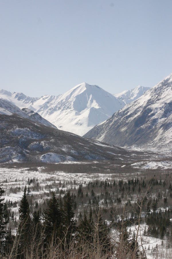 Alaska Range stock image. Image of paxson, alaska, snow - 43581261