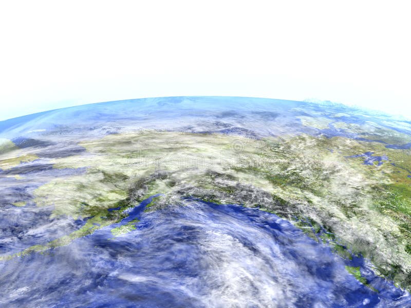 Alaska on planet Earth stock illustration. Illustration of night - 89060468