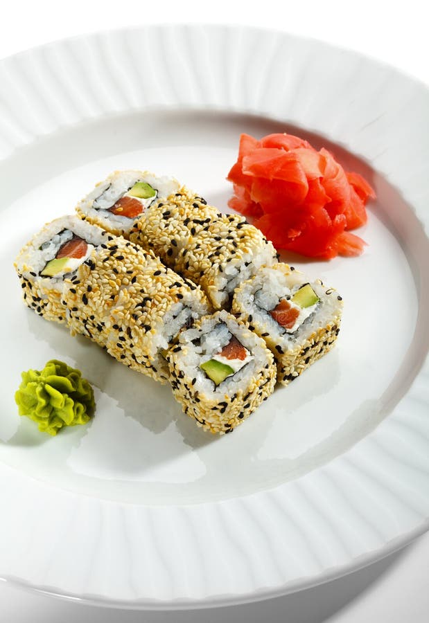 Alaska Roll stock image. Image of dinner, japan, rice - 11919819