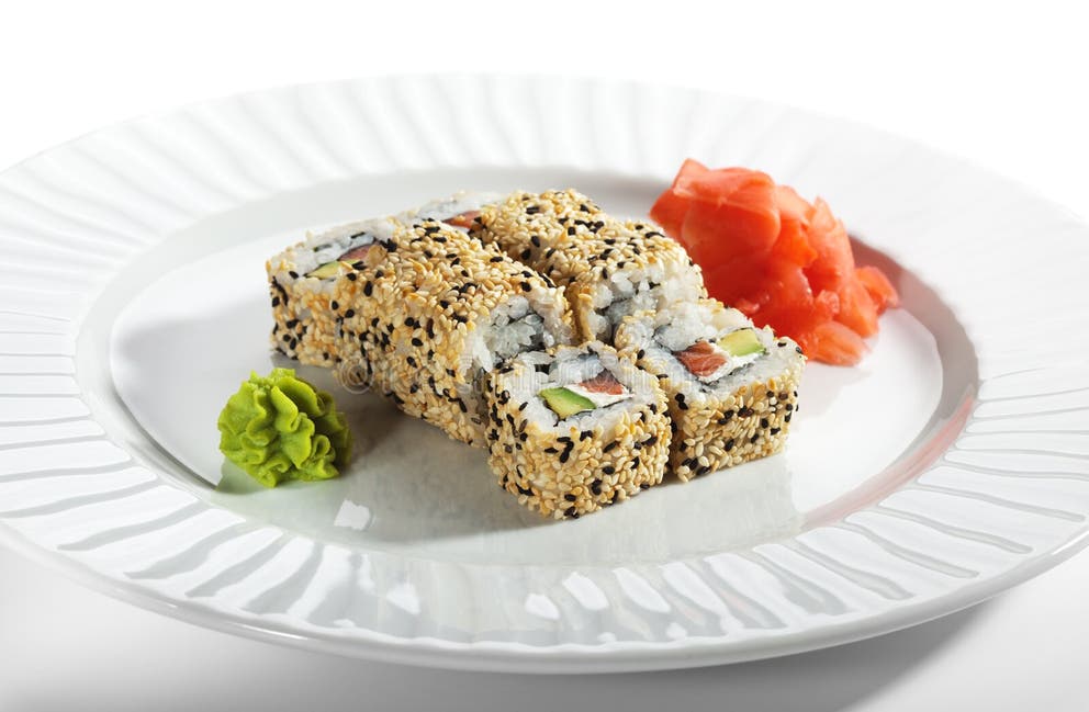 Alaska Roll stock image. Image of delicious, meal, japan - 12162857