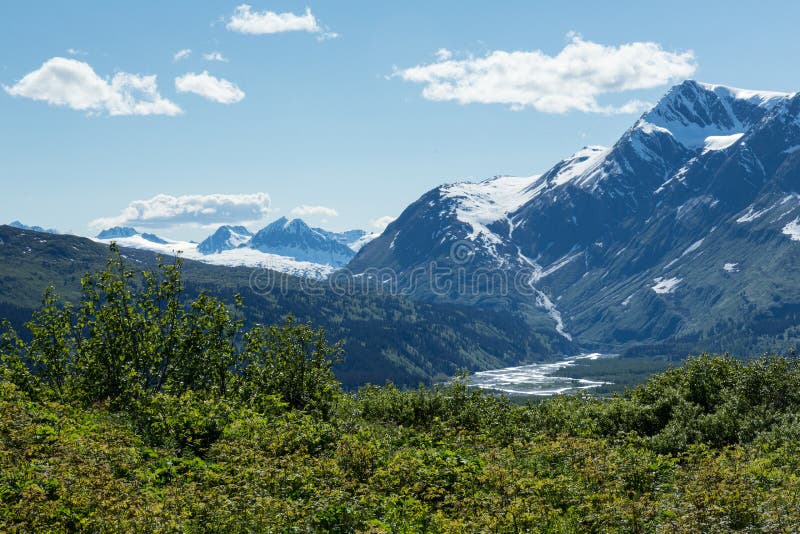 Mountains and Rivers of Interior Alaska Stock Image - Image of united ...