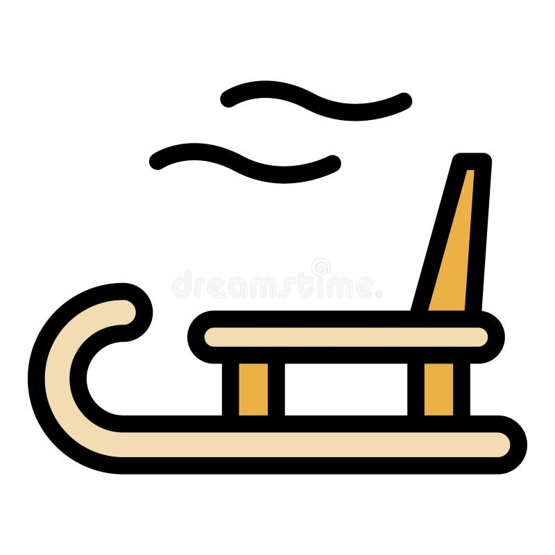 Alaska Sledge Icon Vector Flat Stock Vector - Illustration of flat ...