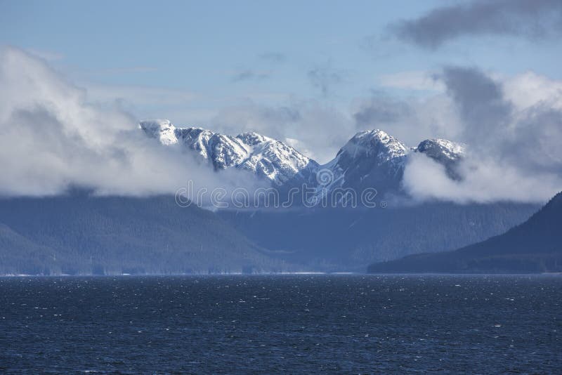 Alaska Snow Covered Mountains Stock Photo - Image of mountain, tracy ...