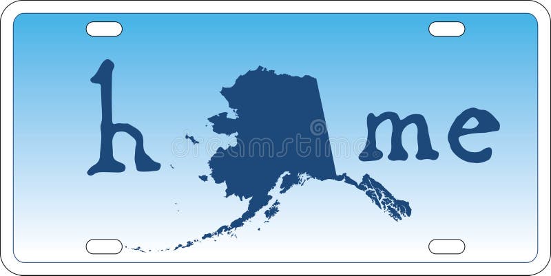 Alaska State License Plate Vector Stock Vector - Illustration of design ...