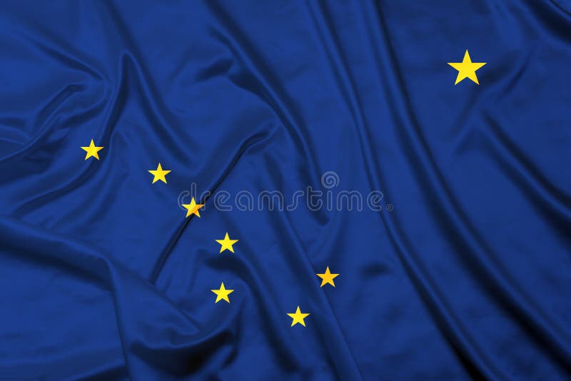 Flag American State Alaska Symbol Fabric Texture Stock Photos - Free ...