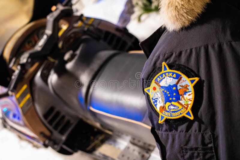 Alaska State Trooper Official Batch Icon on Clothes Editorial ...