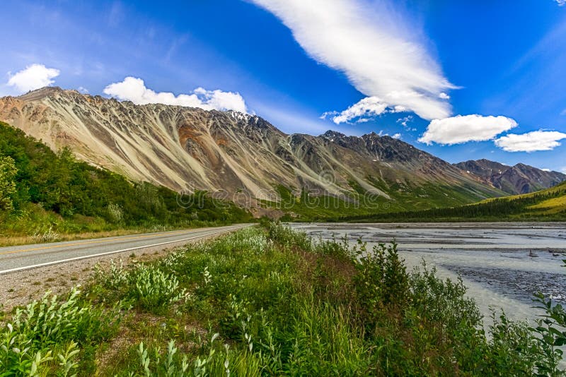 Alaska in summer stock photo. Image of summer, mountain - 119705880