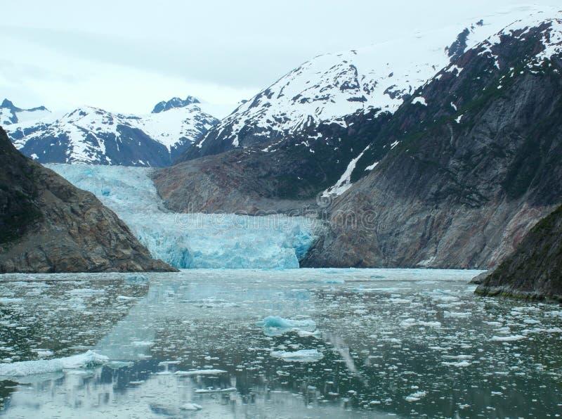 Alaska - Tracy Arm Glacier 3 Stock Photo - Image of scenery, clouds ...