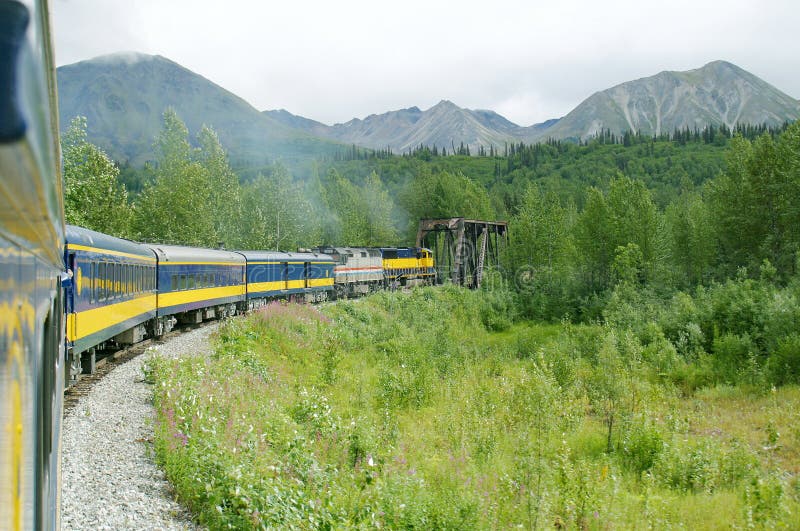 Alaska Train Ride 2 stock image. Image of locomotives - 2862757