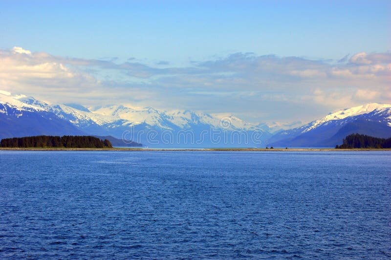Alaska view stock image. Image of lake, beautiful, island - 5568321