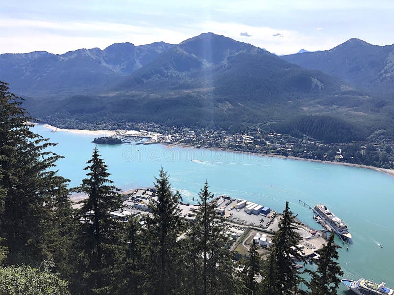 Alaska view stock image. Image of juneau, view, mountains - 180384969