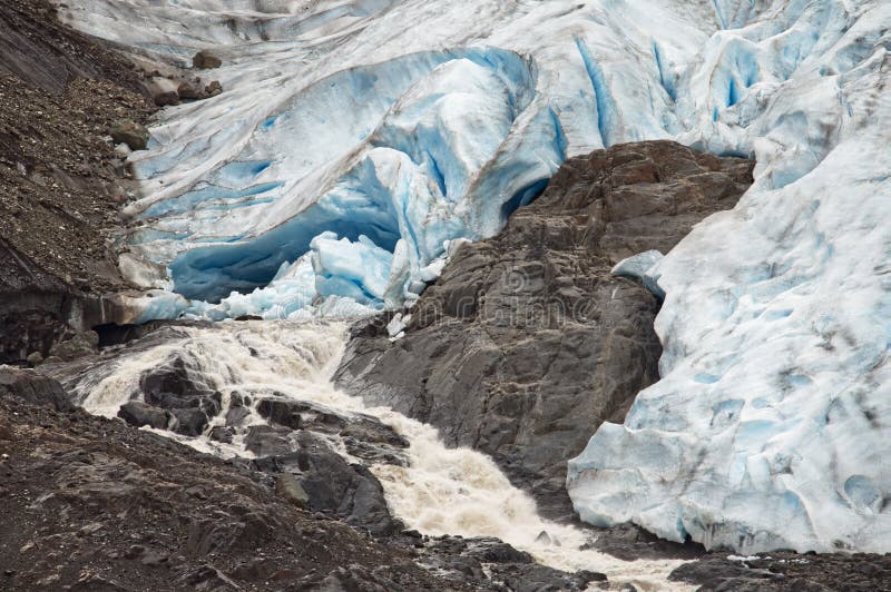 Alaskan Glacier Melting Close-up Stock Photo - Image of closeup, white ...
