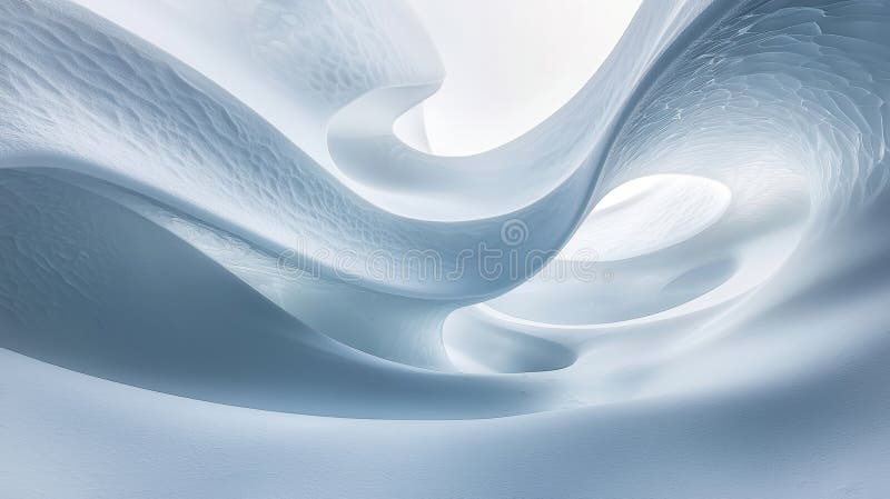 Alaskan Ice Patterns Elegant Flowing Sculptural Waves Pristine ...