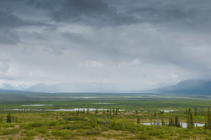 Alaskan rain stock photo. Image of heavily, highway, cloud - 31605922