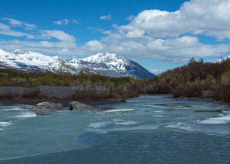 Alaskan River stock photo. Image of tourism, richardson - 48242612