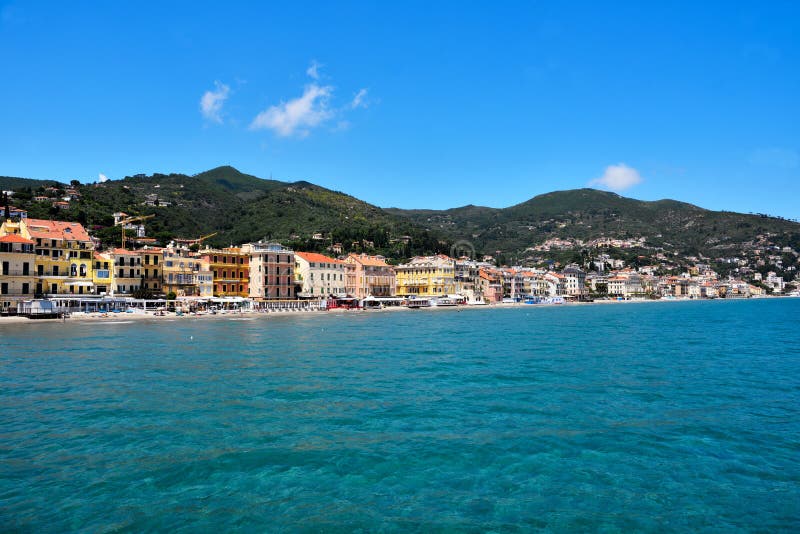Alassio liguria italy stock photo. Image of water, alassio - 191912846