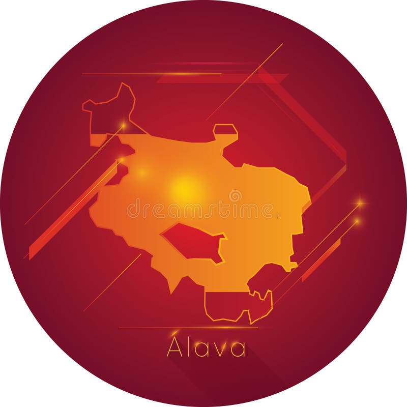 Alava Map. Vector Illustration Decorative Design Stock Illustration ...